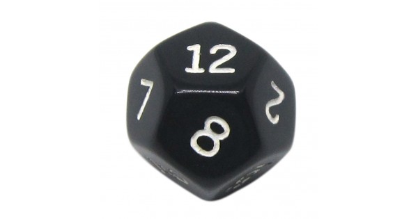 DADO- RPG-12-LADOS-PRETO