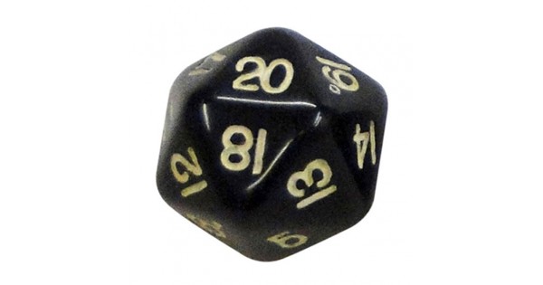 DADO-RPG-20-LADOS- PRETO