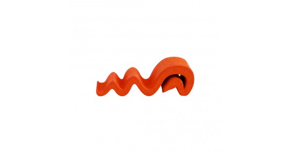 SERPENTE MADEIRA LARANJA - 34x11x9 mm