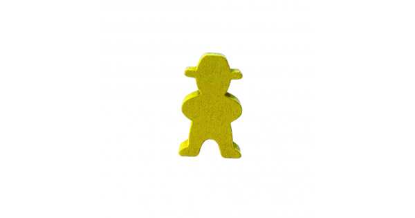 MEEPLE COWBOY AMARELO - 20x12x6 mm