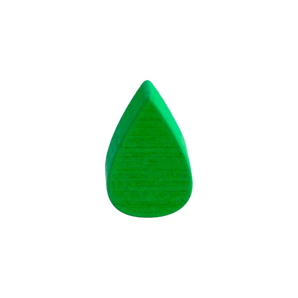 GOTA VERDE CLARO - 10X15X6 mm