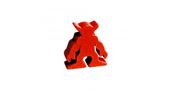 MEEPLE MADEIRA GOBLIN VERMELHO (MOD.2) - 15x16x6 mm