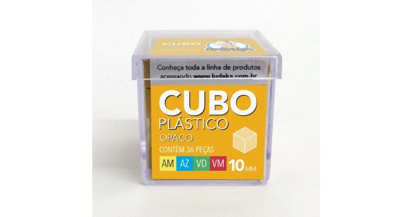 CAIXA ACRÍLICA - CUBO PLÁSTICO OPACO