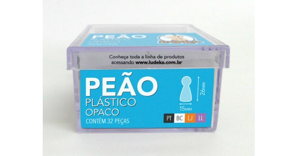 CAIXA ACRÍLICA - PEÃO PLÁSTICO OPACO