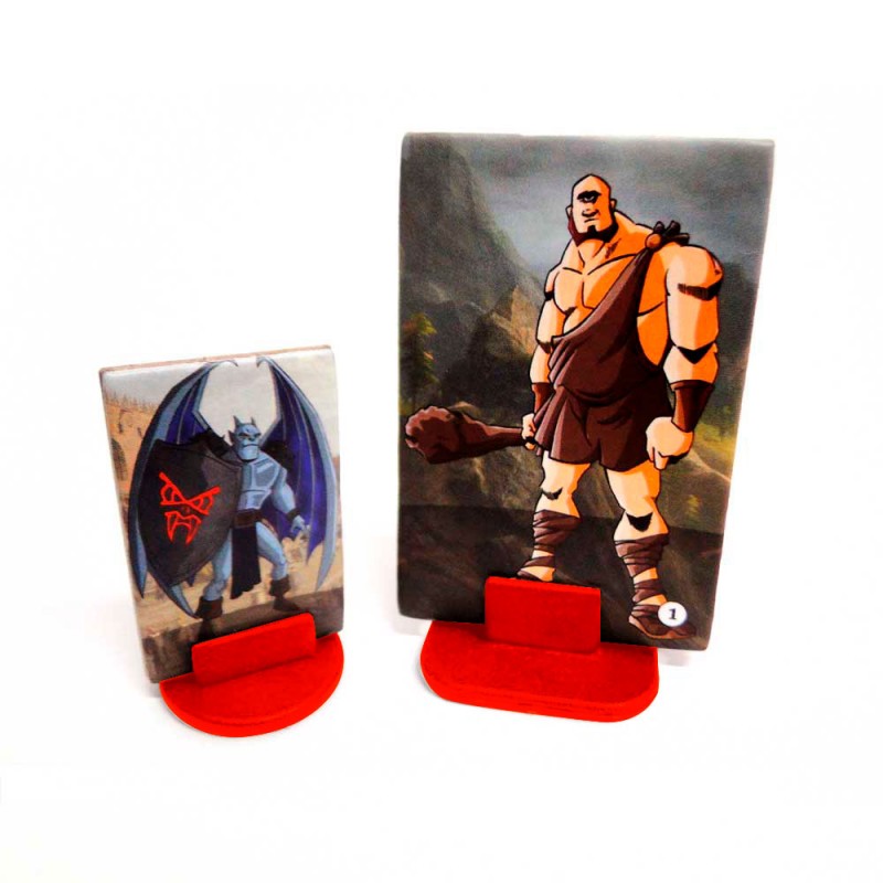 KIT CARD STAND PARA MINIATURAS-VERMELHO